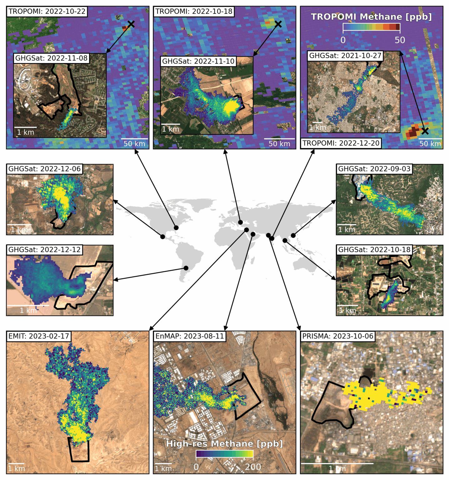 Global satellite survey supports improved waste methane emission estimation and mitigation ...